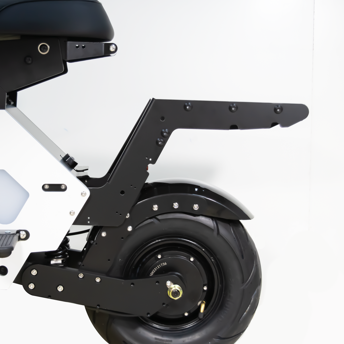 M5 electric motorcycle cargo rack with optional rack installation